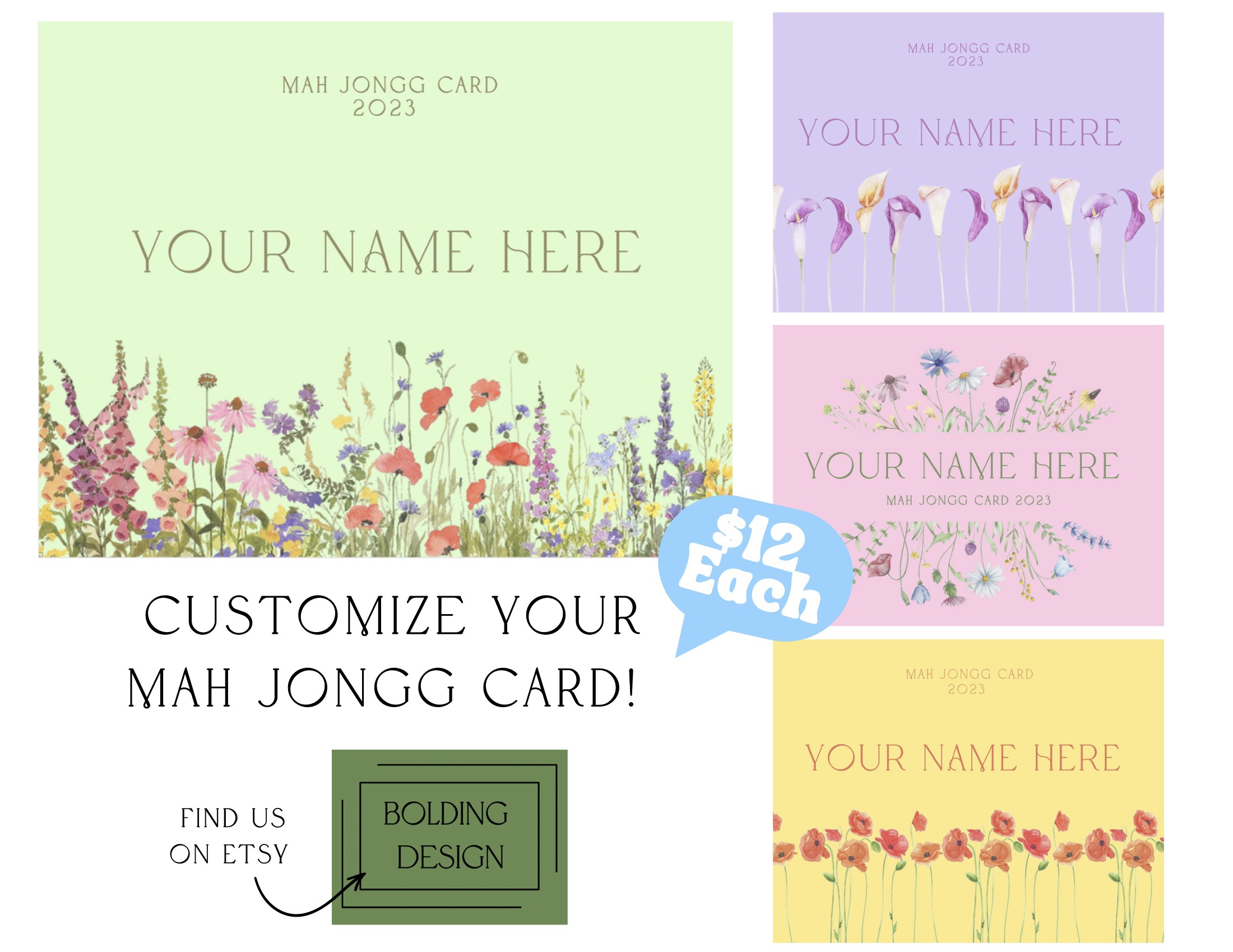 Personalize Your Mah Jongg Card | Less Dana, More Good